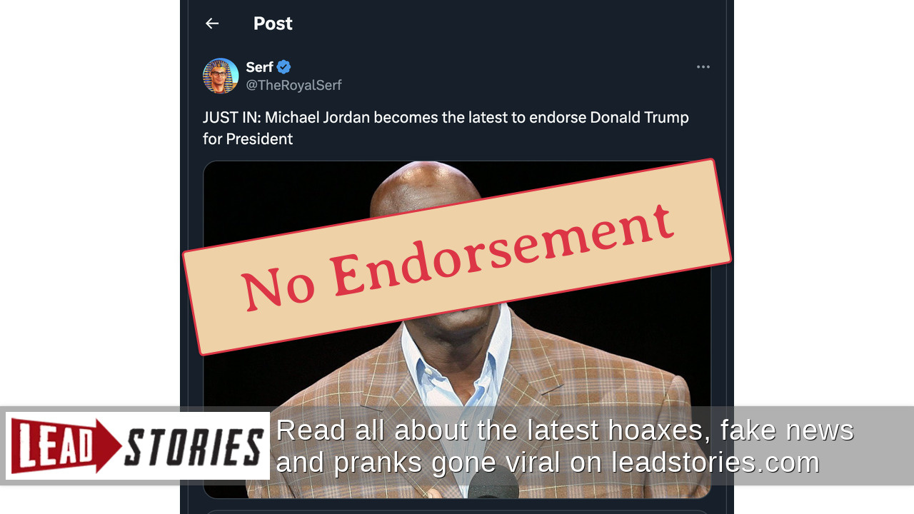Fact Check: Michael Jordan Has NOT Endorsed Trump For President ...