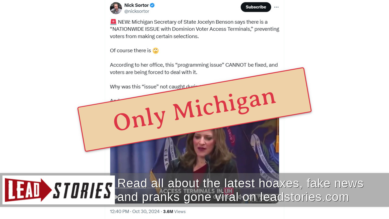 Fact Check: Dominion Voting Machines NOT Facing 'Nationwide Issue ...