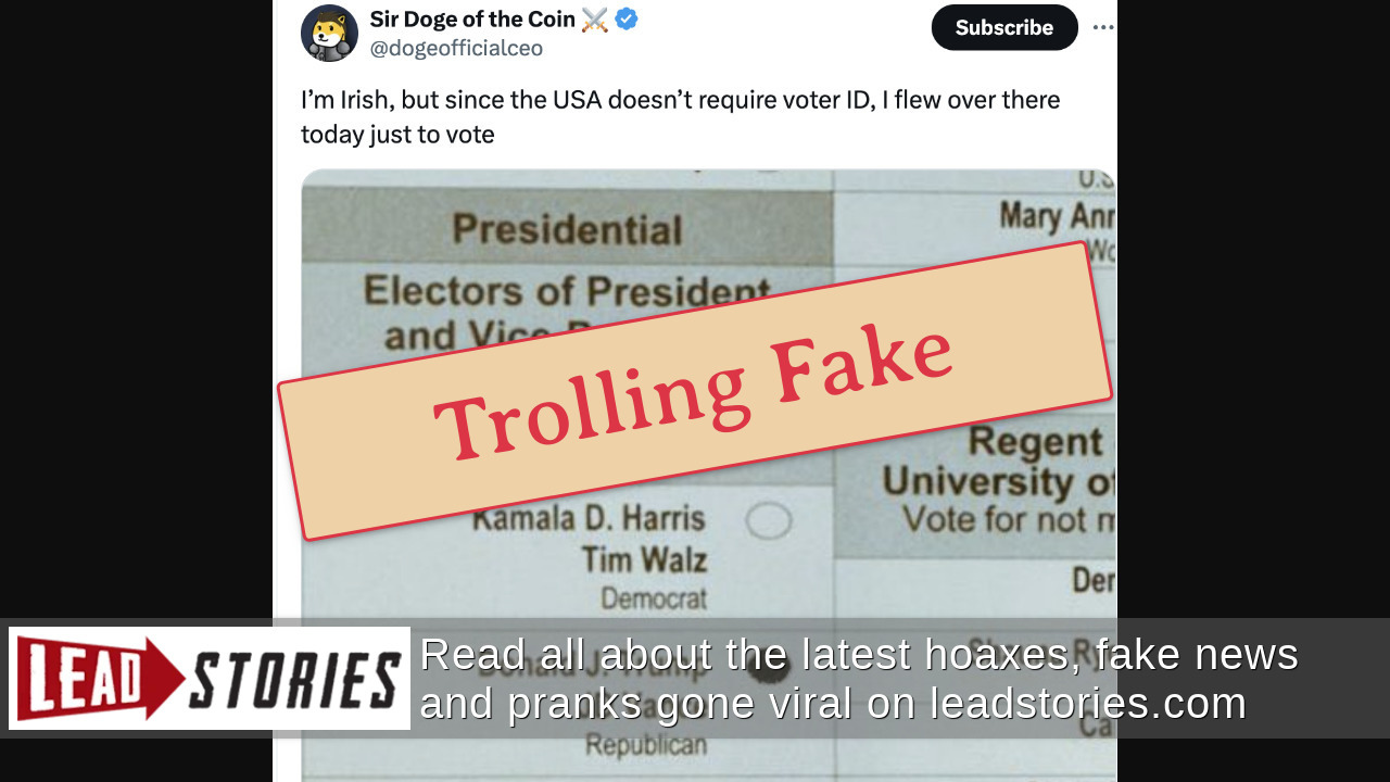 Fact Check: FAKE Posts Claim That Foreign Nationals Are Voting In The ...