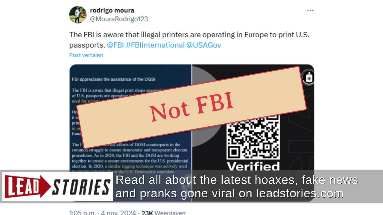Fact Check: FBI Did NOT Warn About Illegal Printers Being Used To Make ...