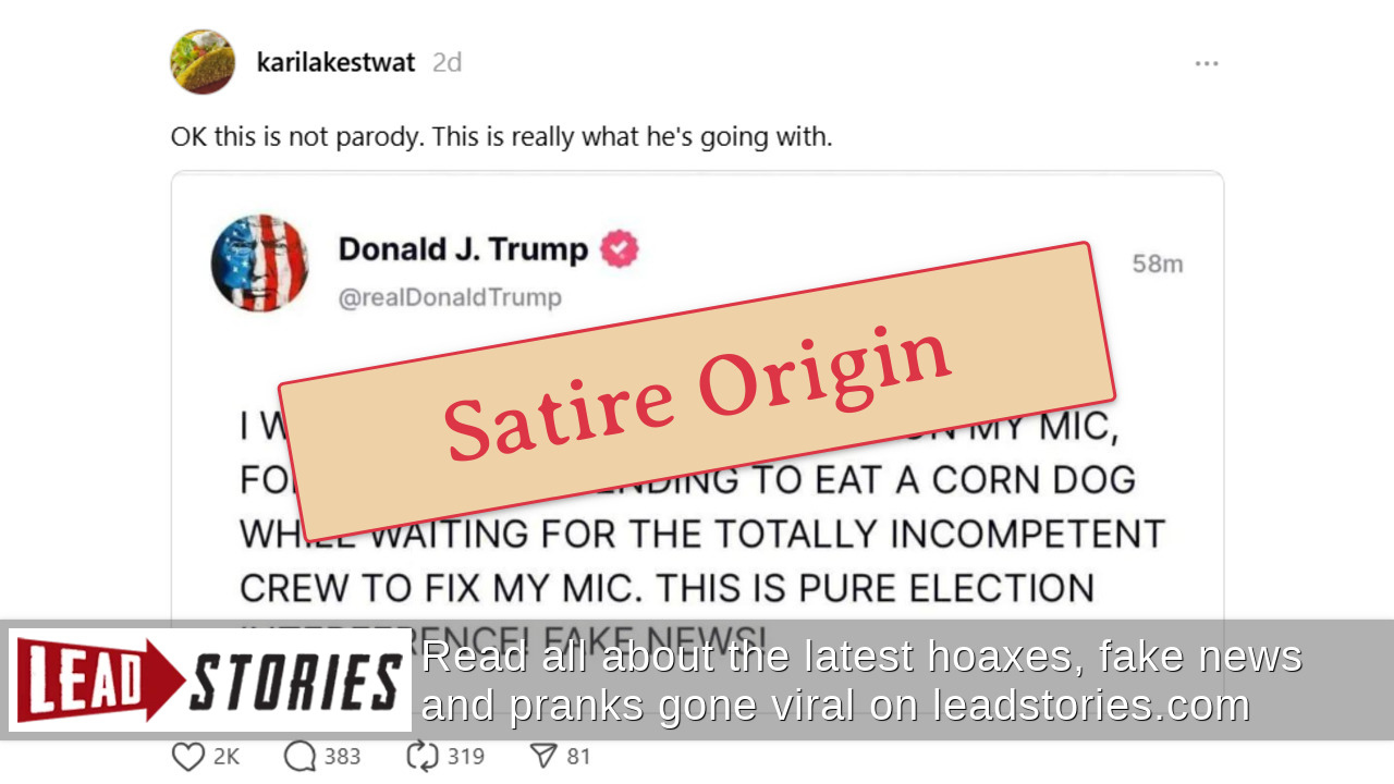 Fact Check: Trump Did NOT Claim His Pantomime With Problem Milwaukee ...