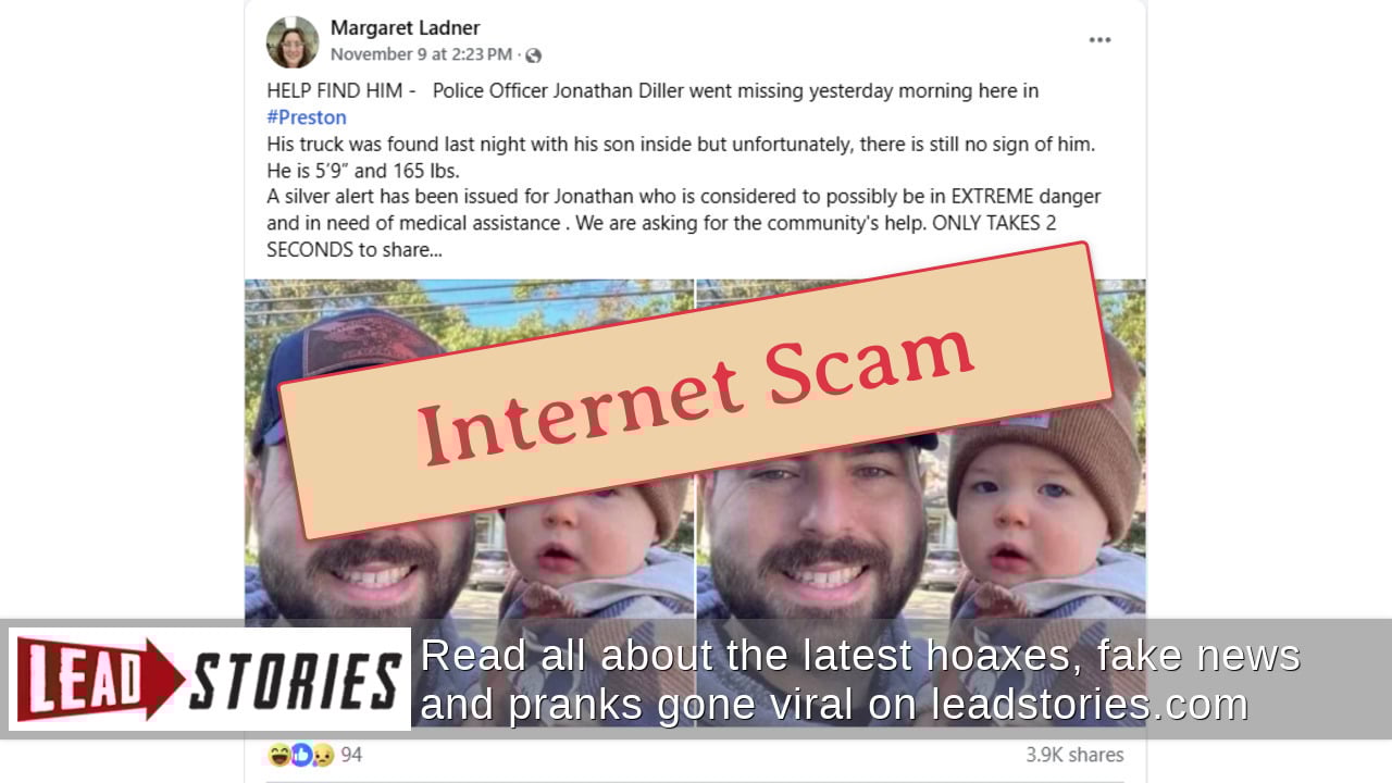 Fact Check: Viral Posts About 'Missing' Police Officer Jonathan Diller ...
