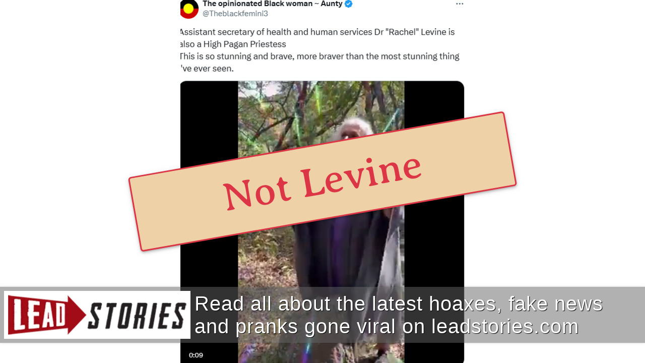 Fact Check: Video Does NOT Show Adm. Rachel Levine Of HHS Performing ...