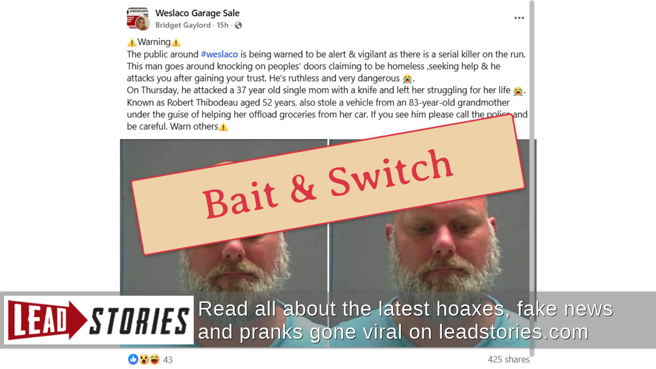 Fact Check: Posts About 'Serial Killer' Robert Thibodeau Are FALSE ...