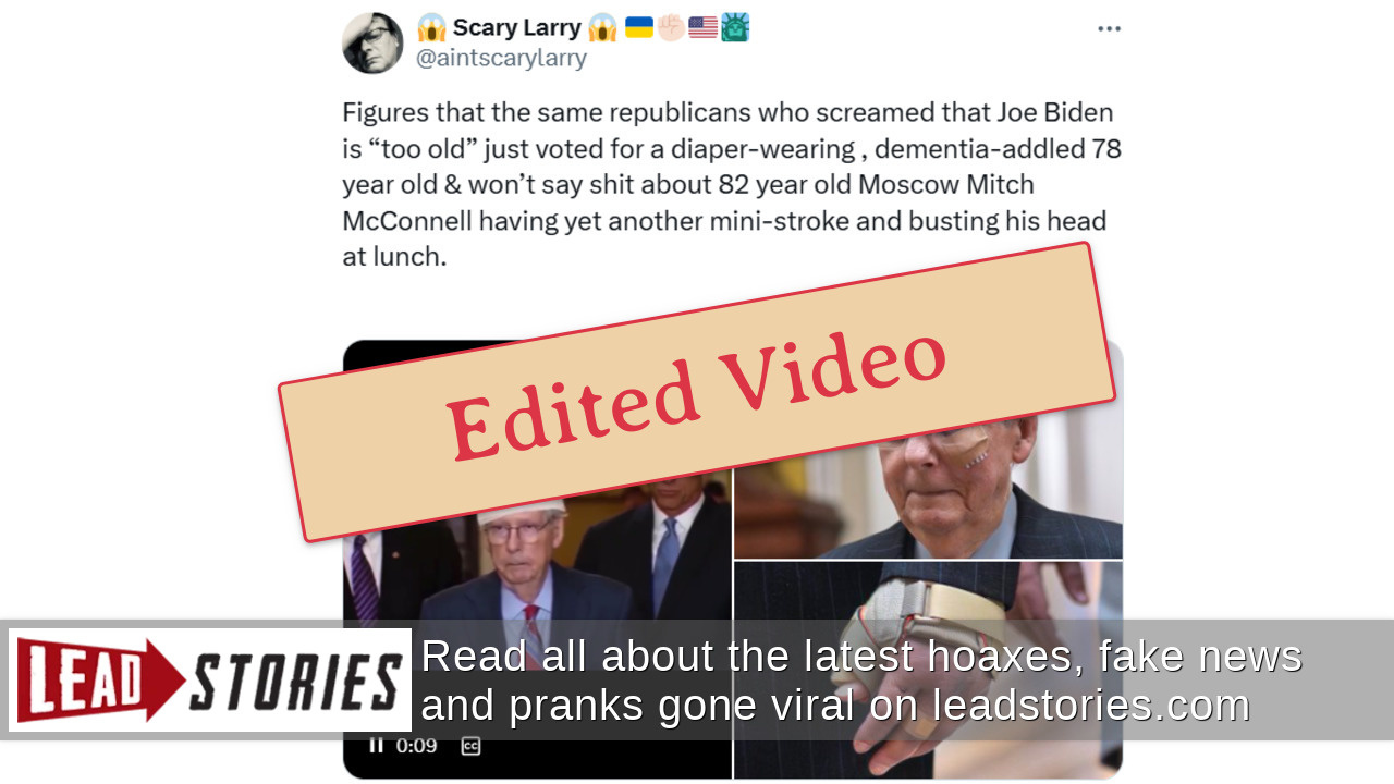 Fact Check: Mitch McConnell's Head Was NOT Bandaged After Fall At ...