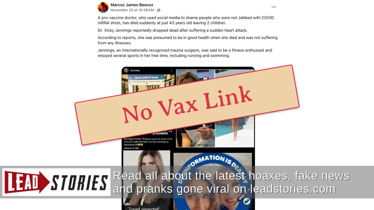 Fact Check: 'Pro-Vaccine' Surgeon Did NOT Die Of COVID-19 Vaccine ...