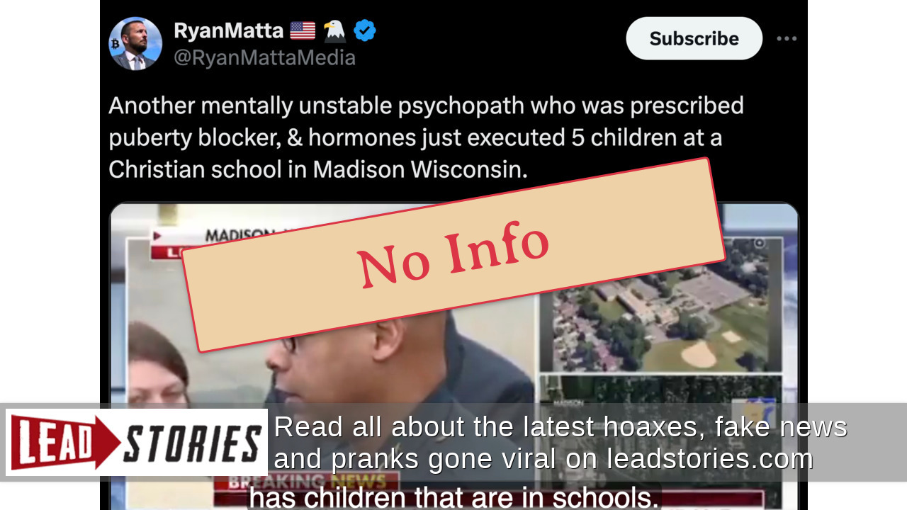 Fact Check: Authorities Have NOT Released Gender Identity Of Suspected ...