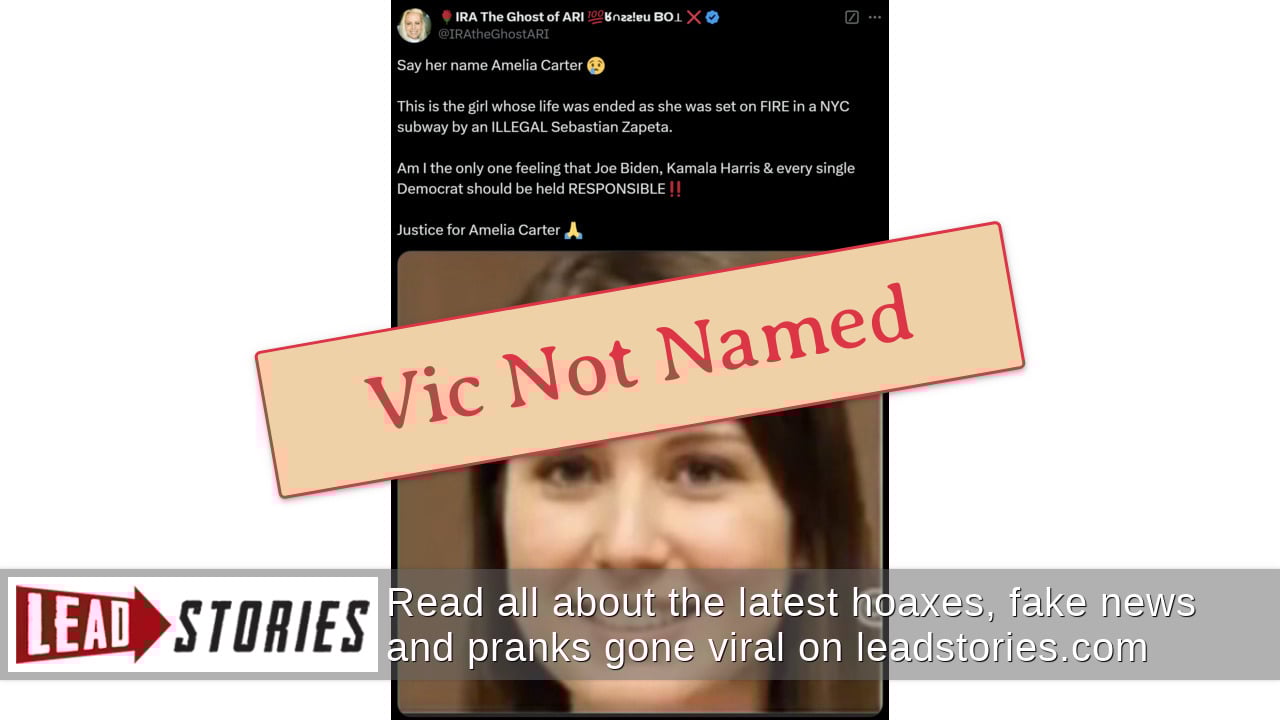 Fact Check: NYPD Has NOT Released ID Of Woman Set On Fire On Subway Car ...