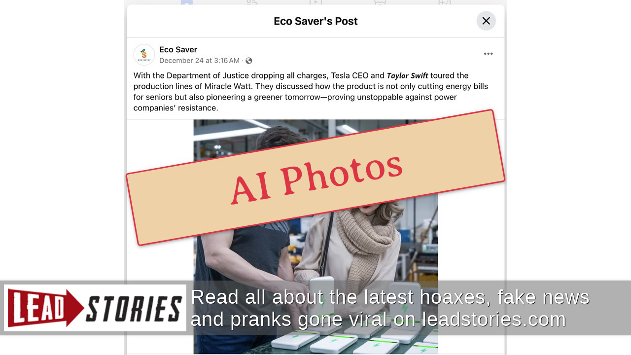 Fact Check: Elon Musk And Taylor Swift Did NOT Jointly Endorse Power ...