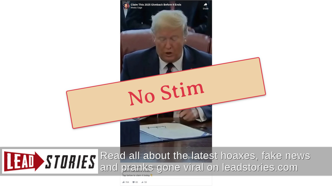 Fact Check: NO New Stimulus Or DOGE Payments Available To Every US ...