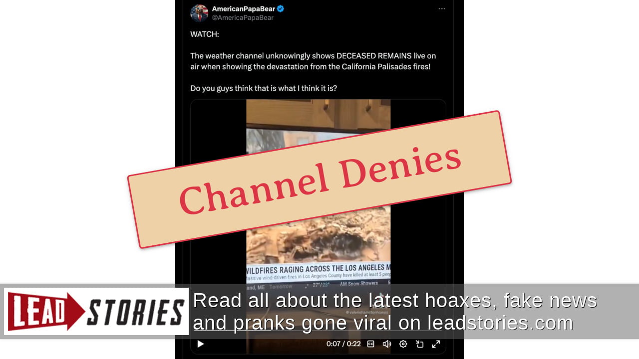 Fact Check: Weather Channel Did NOT Show Human Remains On Live ...