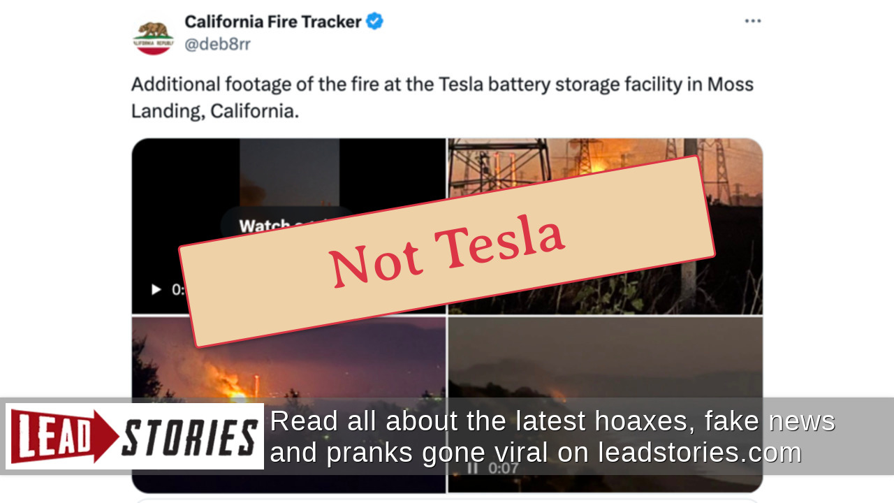 Fact Check: Tesla Batteries Did NOT Cause Monterey Power Plant Fire ...