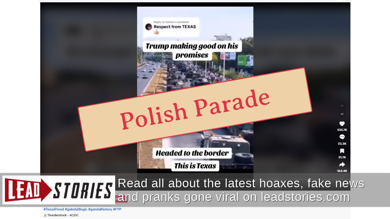 Fact Check: Video Does NOT Show Tanks In Texas Heading To Border Under ...