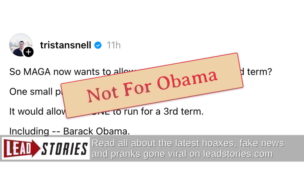 Fact Check: Proposed Change To 22nd Amendment Would NOT Let Obama Be ...