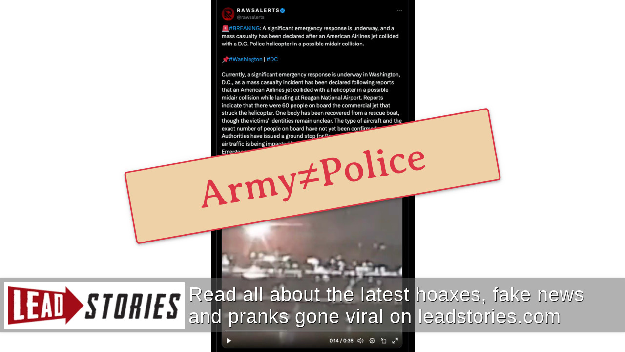 Fact Check: Helicopter That Collided With Flight AA5342 In DC Area Was ...