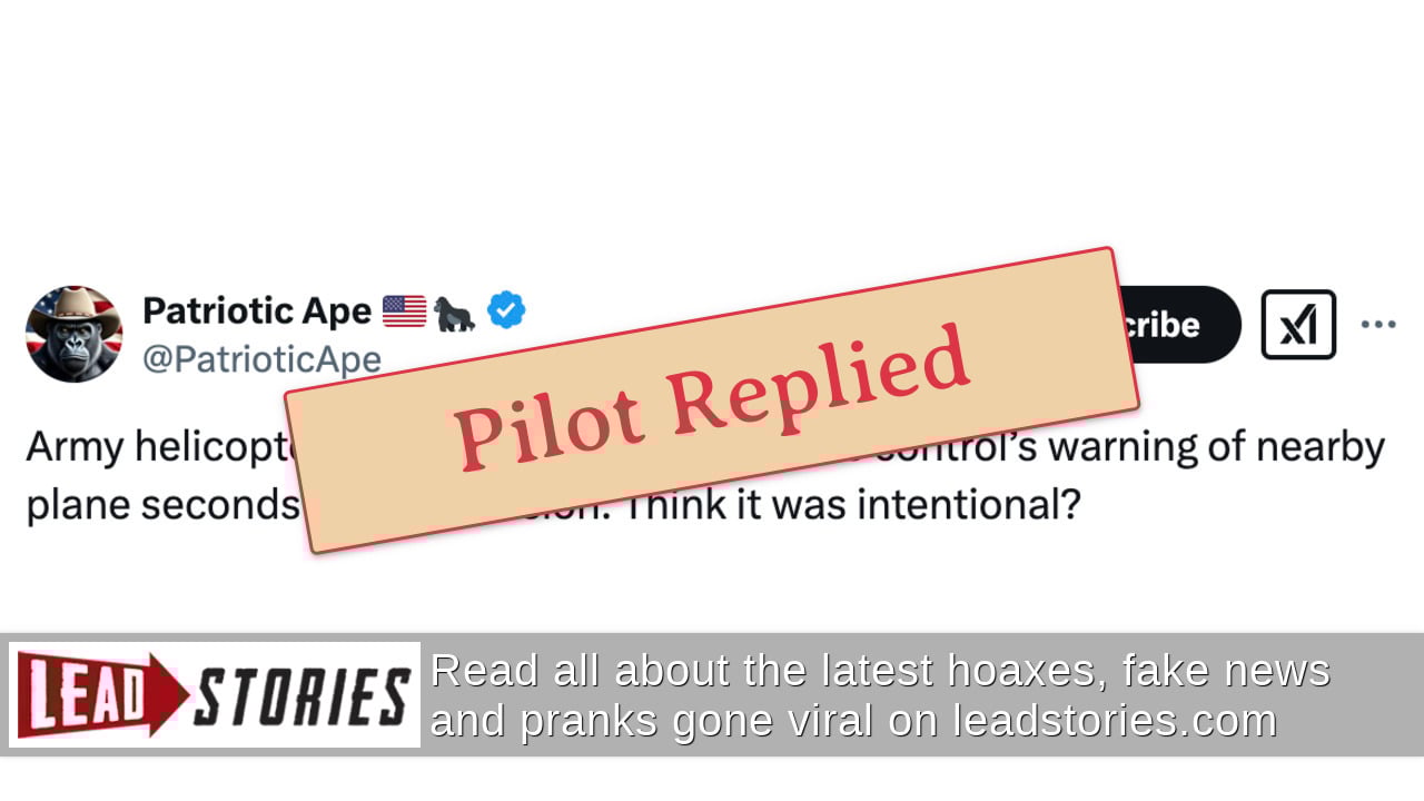 Fact Check: Black Hawk Helicopter DID Respond To Air Traffic Control ...