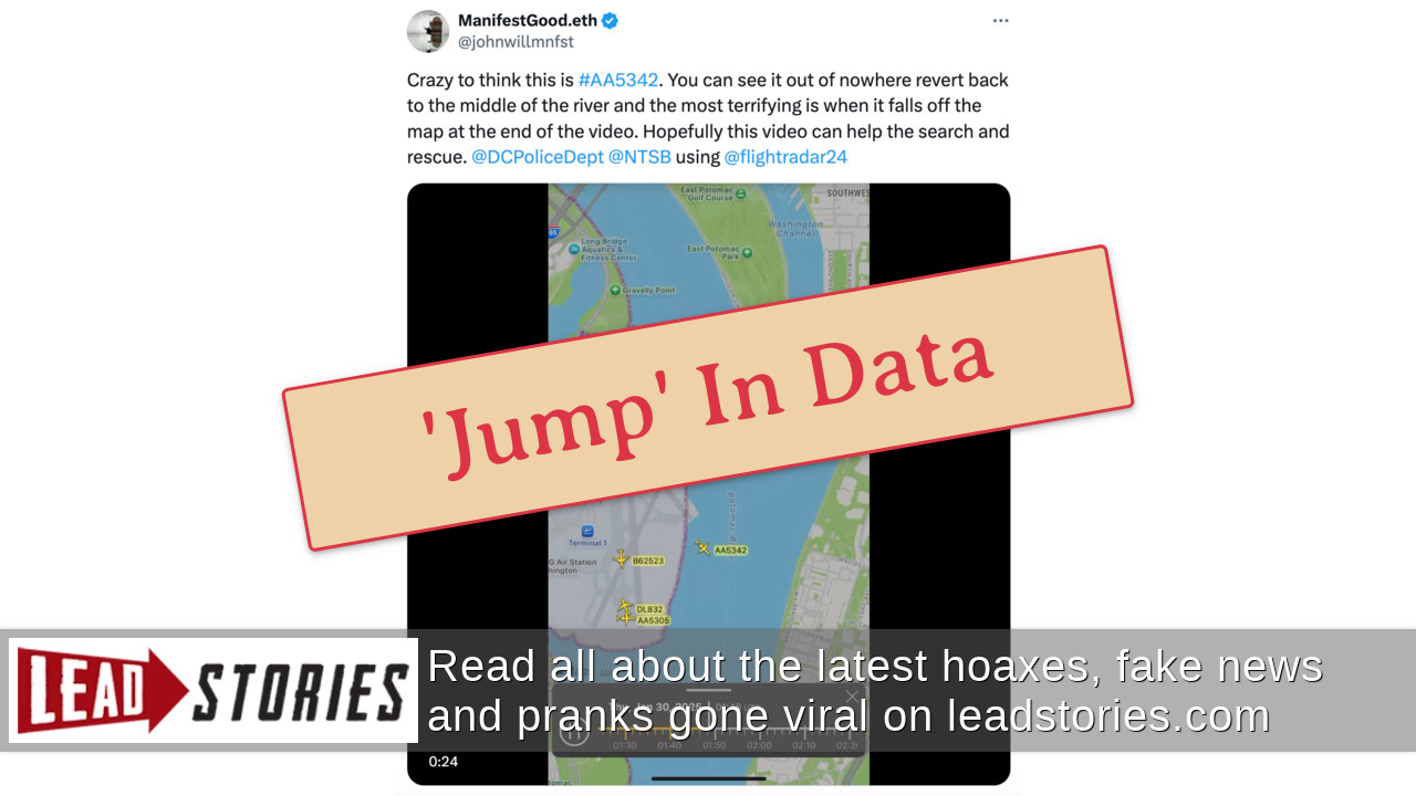 Fact Check: Flight Path Map Does NOT Prove Flight 5342 Suddenly ...