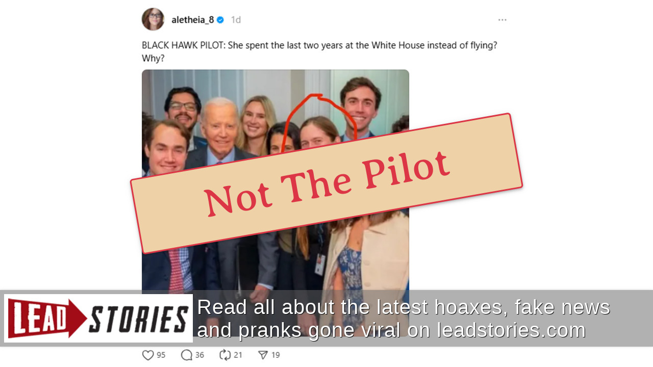 Fact Check: Post FALSELY Identifies Woman In Photo As Pilot Of Black ...