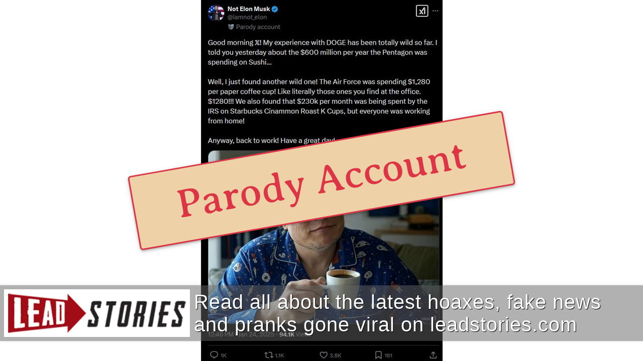 Fact Check: Parody Account Claimed Pentagon Spent $600 Million On Sushi ...