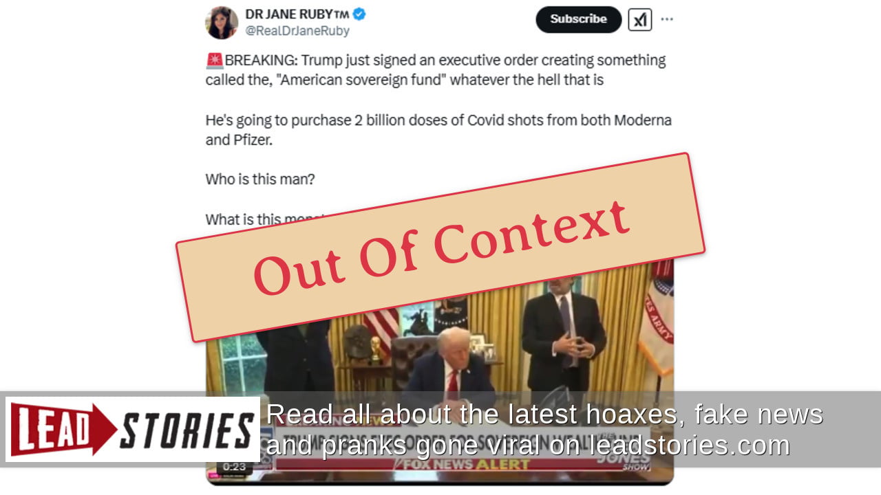 Fact Check: Trump Did NOT Sign Executive Order To 'Purchase 2 Billion ...