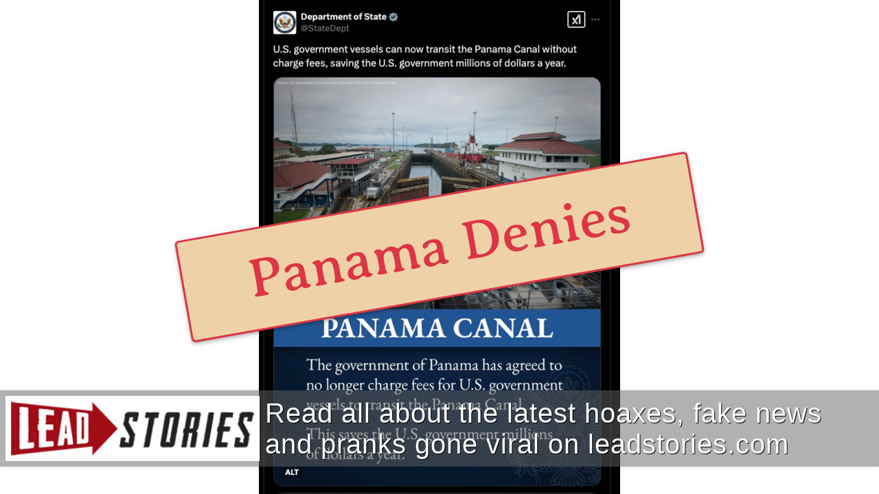 Fact Check: Panama Did NOT Agree To 'No Longer Charge Fees For US ...