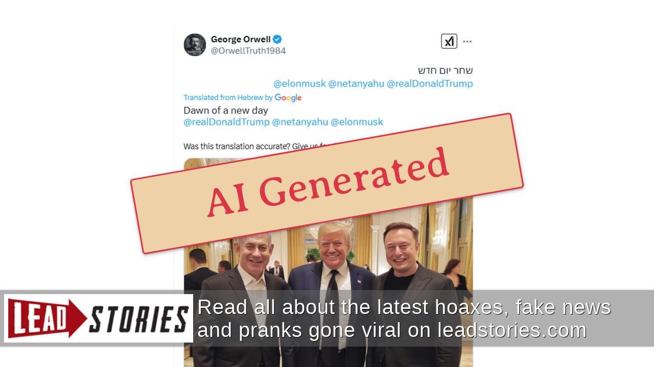 Fact Check: FAKE Image Shows Elon Musk With Trump, Netanyahu At White ...