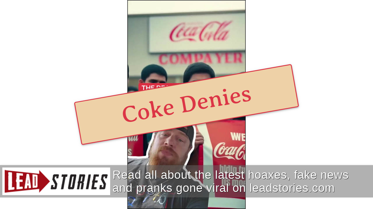 Fact Check: NO Evidence Coca-Cola Called ICE On Their Own Workers in ...