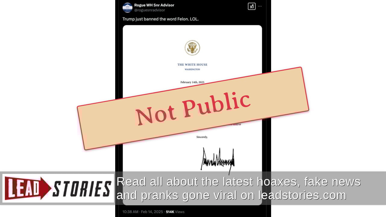 Fact Check: NO Public Record That Trump Banned Use Of Word 'Felon' In ...