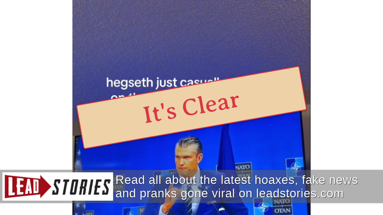 Fact Check: TikTok Video Does NOT Show Pete Hegseth Drinking Bourbon ...