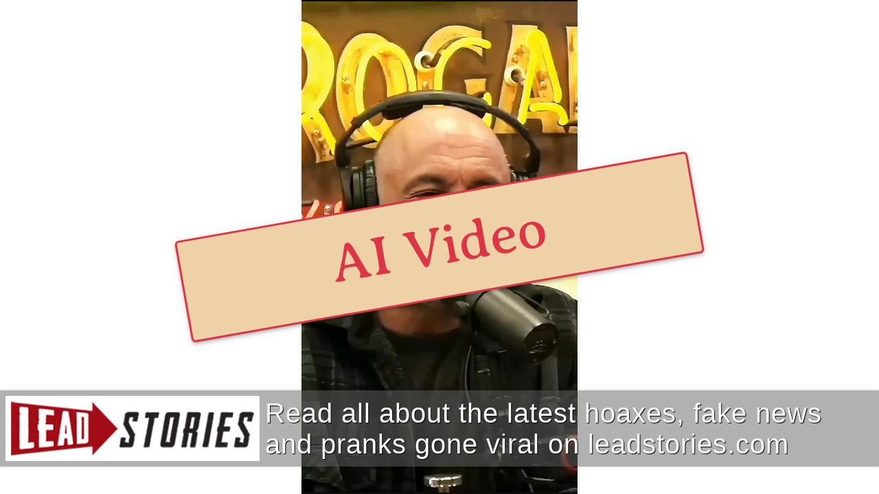 Fact Check: AI Video Shows Joe Rogan Discussing Conspiracy Theory About ...