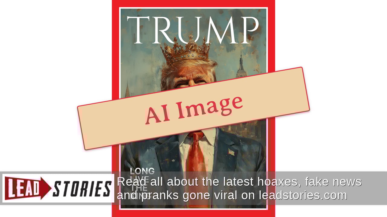 Fact Check: AI Image Of President Trump Wearing Crown On Magazine Cover ...