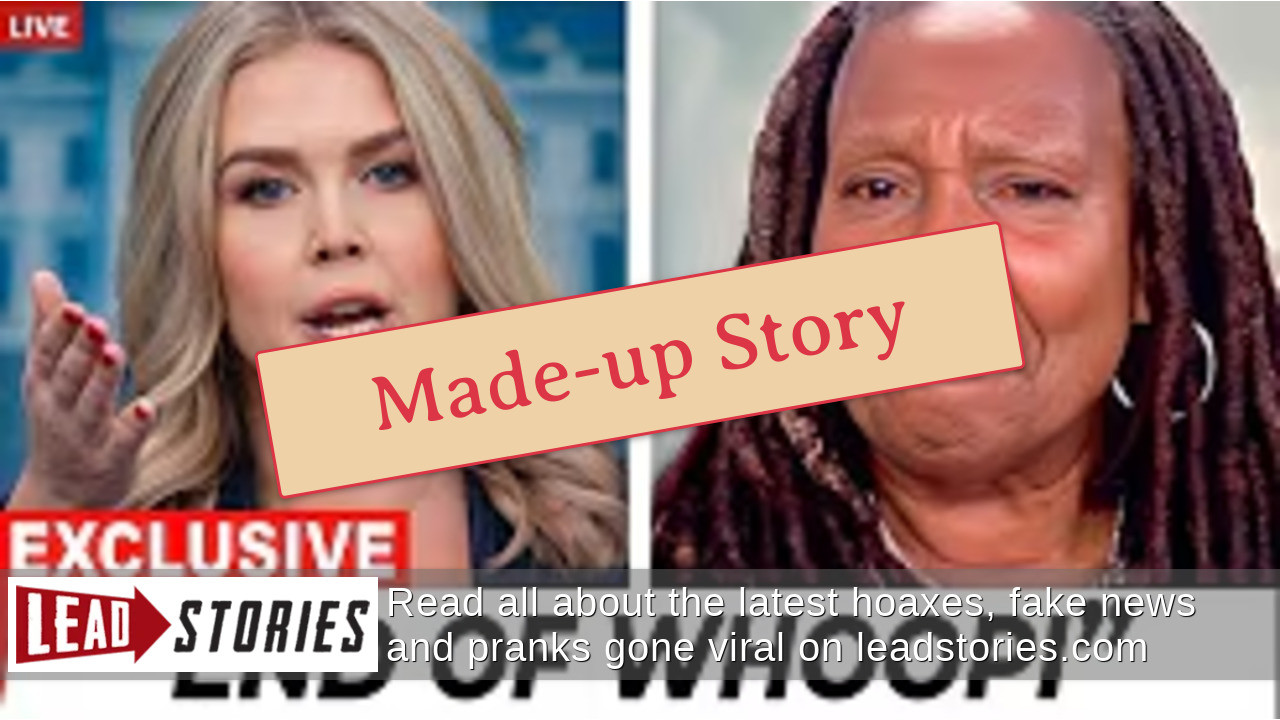 Fact Check: Karoline Leavitt Did NOT Kick Whoopi Goldberg Off The View ...