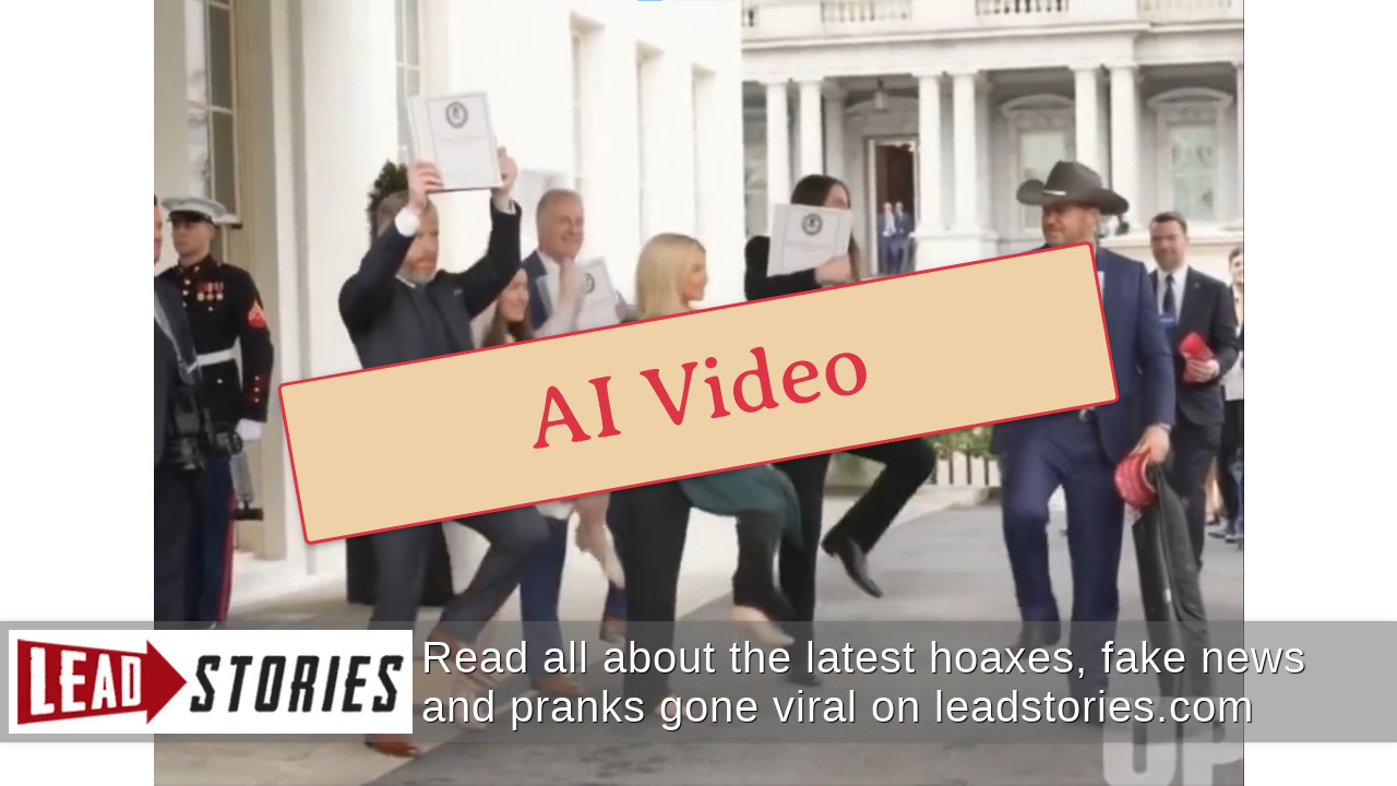 Fact Check: AI Video Shows Influencers Dancing At White House Holding ...