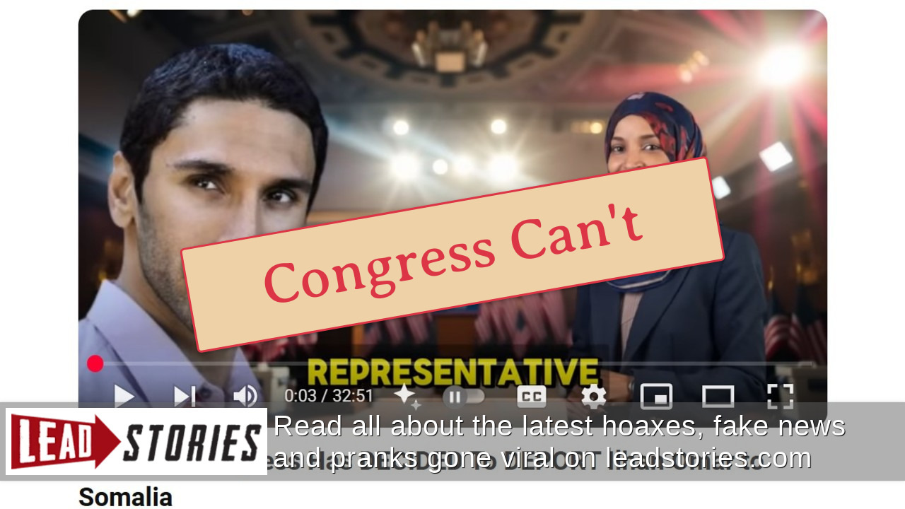 Fact Check: Congress Did NOT 'Decide' To Deport Rep. Ilhan Omar 'To ... Fact Check: Congress Did NOT 'Decide' To Deport Rep. Ilhan Omar 'To ...