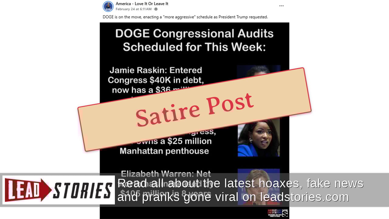 Fact Check: DOGE 'Congressional Audits' Of Rep. Raskin, Rep. Crockett ...