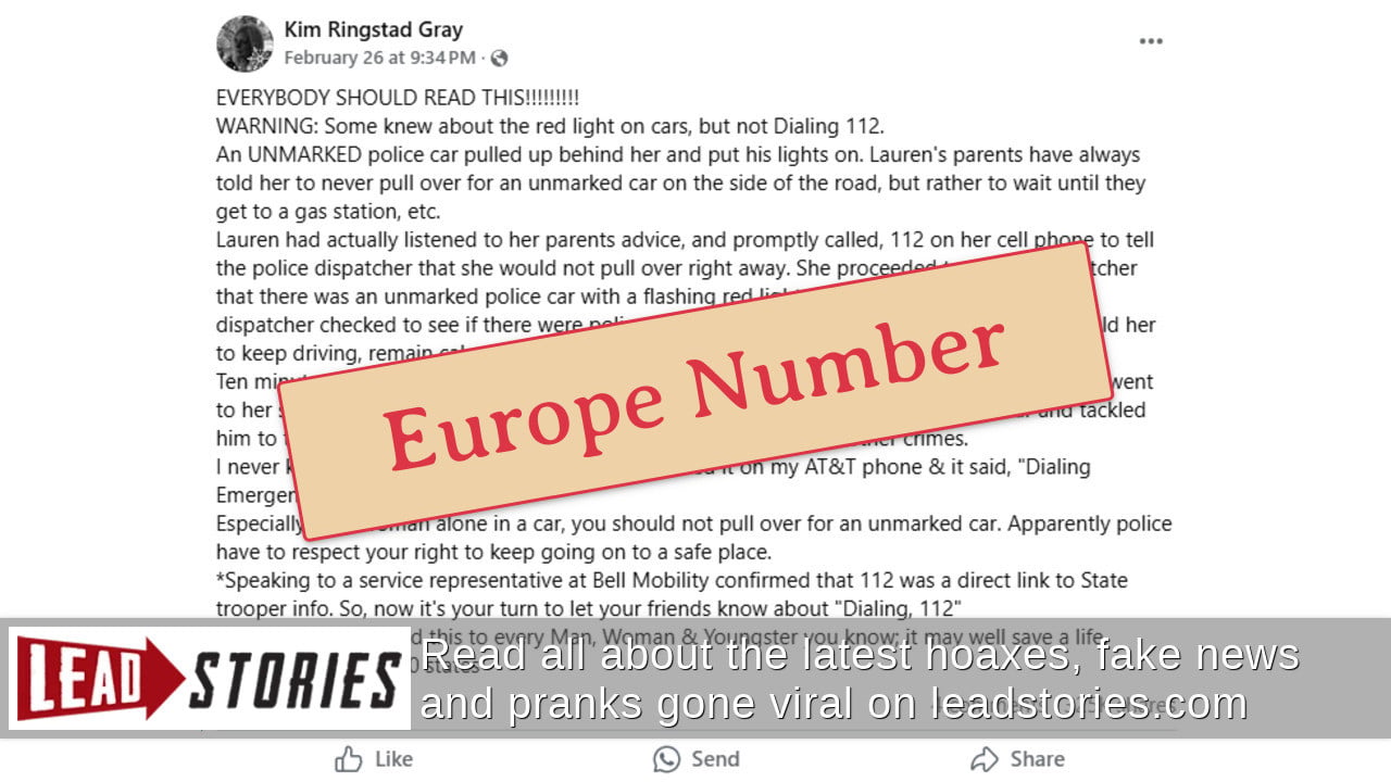 Fact Check: Do NOT Try '112 Cell Phone Feature' In An Emergency -- Use ...