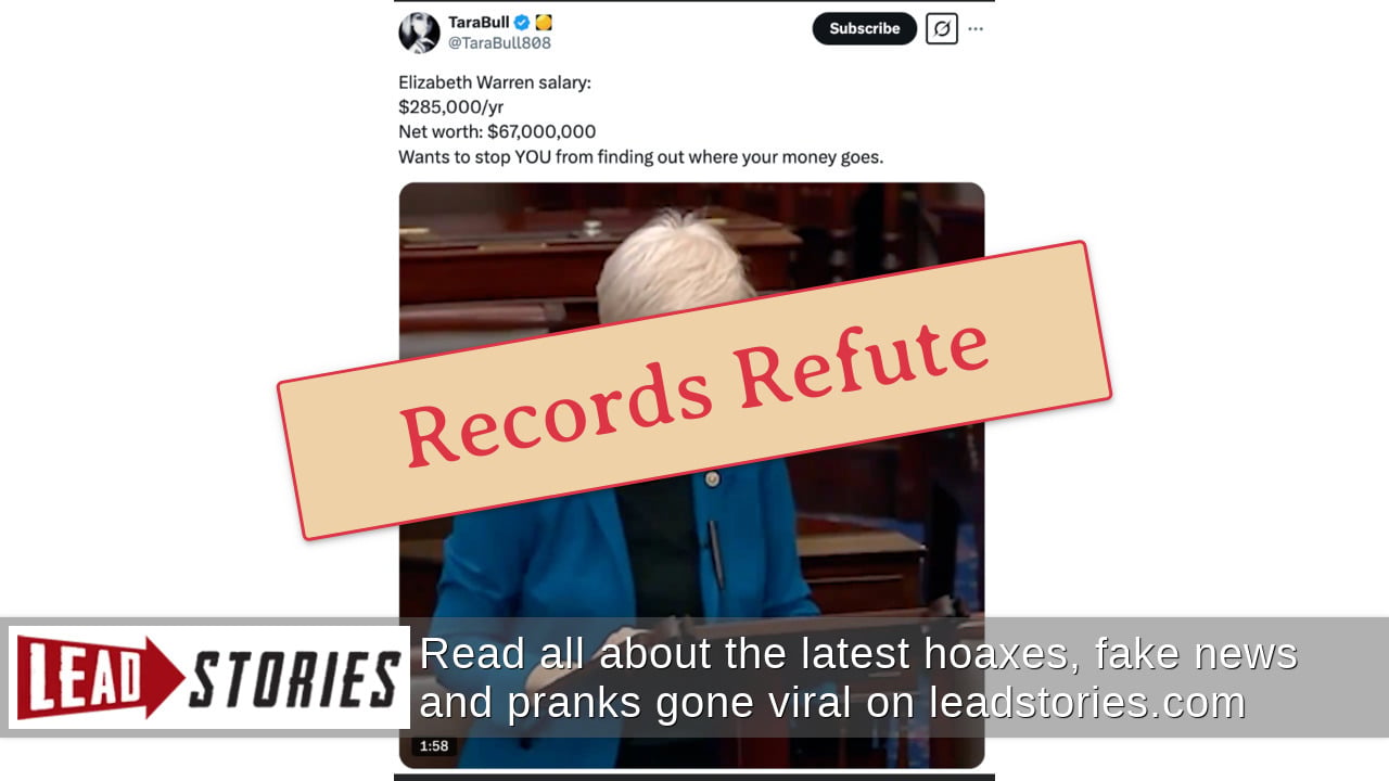 Fact Check: NO Evidence Elizabeth Warren Has A Net Worth Of $67 Million ...