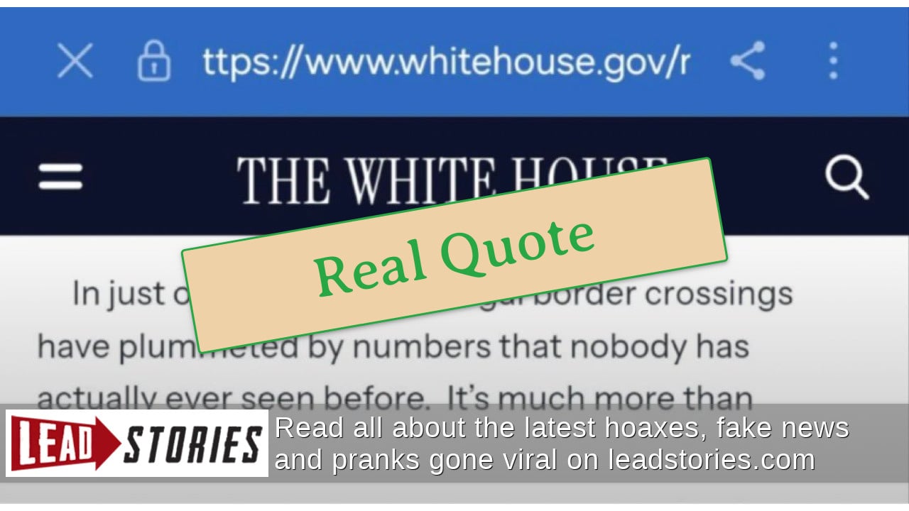 Fact Check: Trump Quote About Illegal Border Crossings Down 'More Than 100 Percent' WAS ...