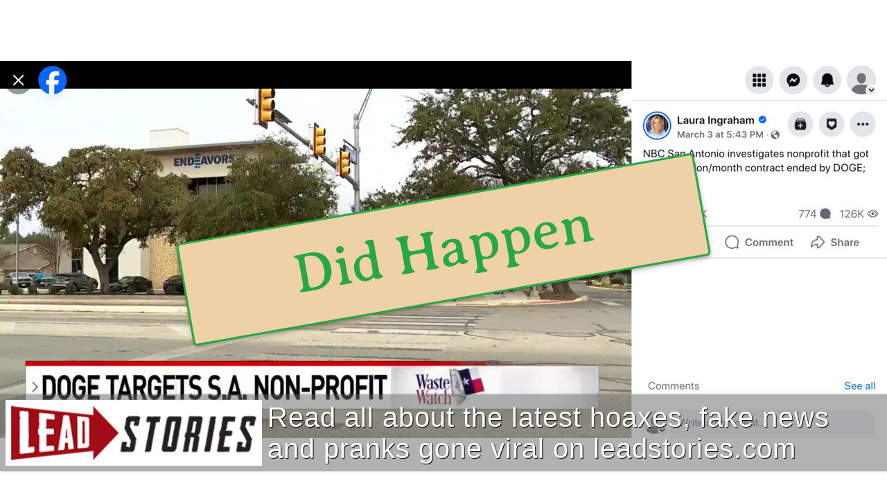 Fact Check: DOGE DID Cancel The Contract Of A Texas Nonprofit That Was ...