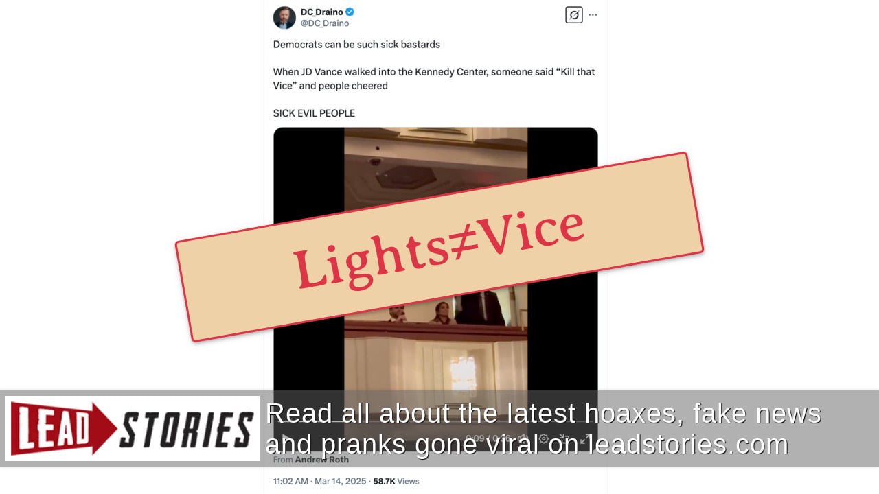Fact Check: Clip Does NOT Prove Someone Yelled 'Kill That Vice' At J.D ...