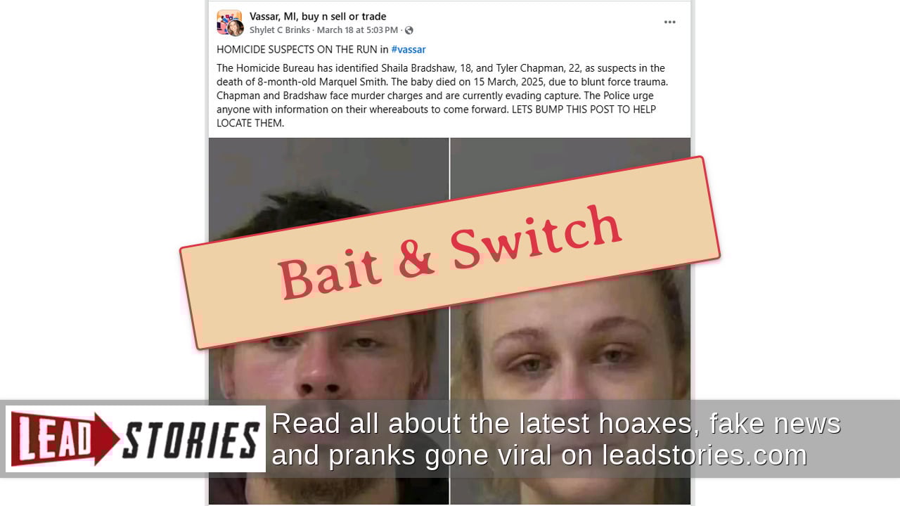 Fact Check: 'Homicide Suspects On The Run' Posts Naming 'Shaila ...