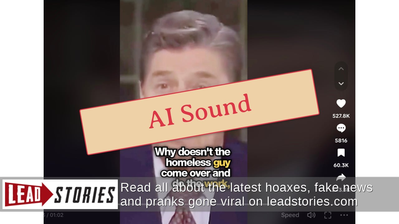 Fact Check: Video Does NOT Show Authentic Ronald Reagan Speech About ...
