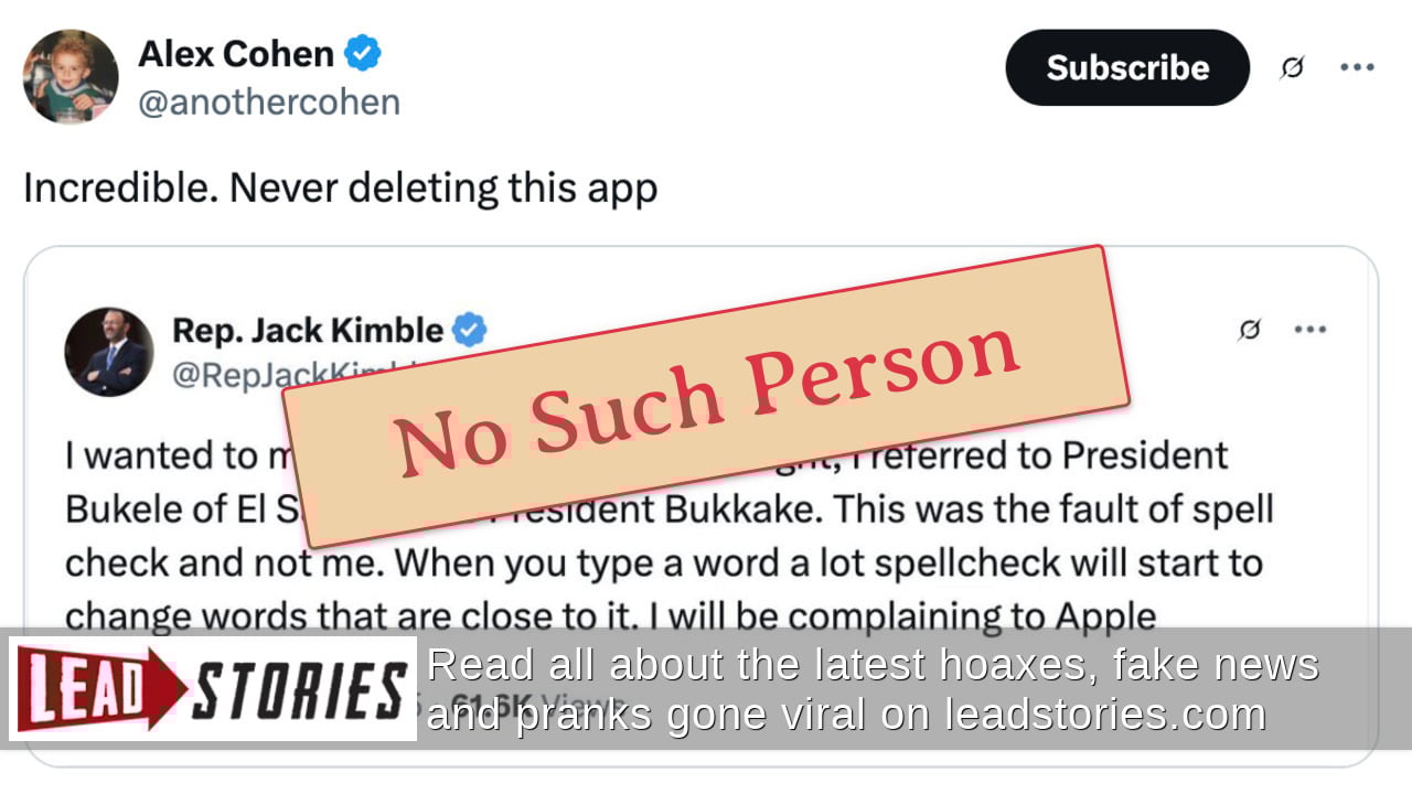 Fact Check: 'Rep. Jack Kimble' Did NOT Post Apology About President ...