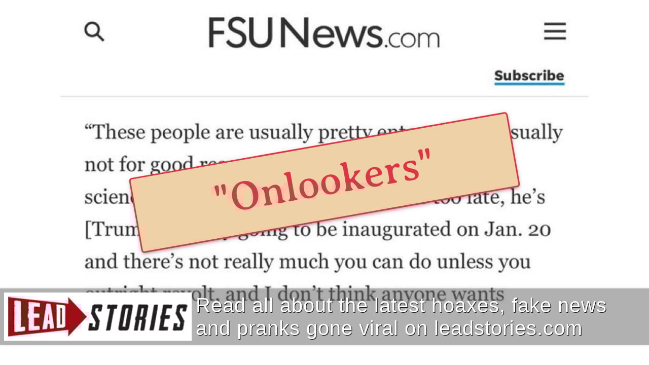 Fact Check: Phoenix Ikner Mention In FSU News Story About Anti-Trump ...