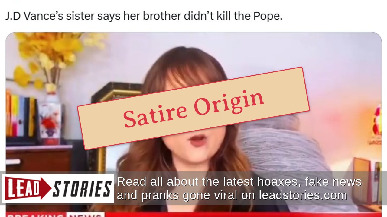 Fact Check: Video Does NOT Feature JD Vance's Sister Asking Internet To ...