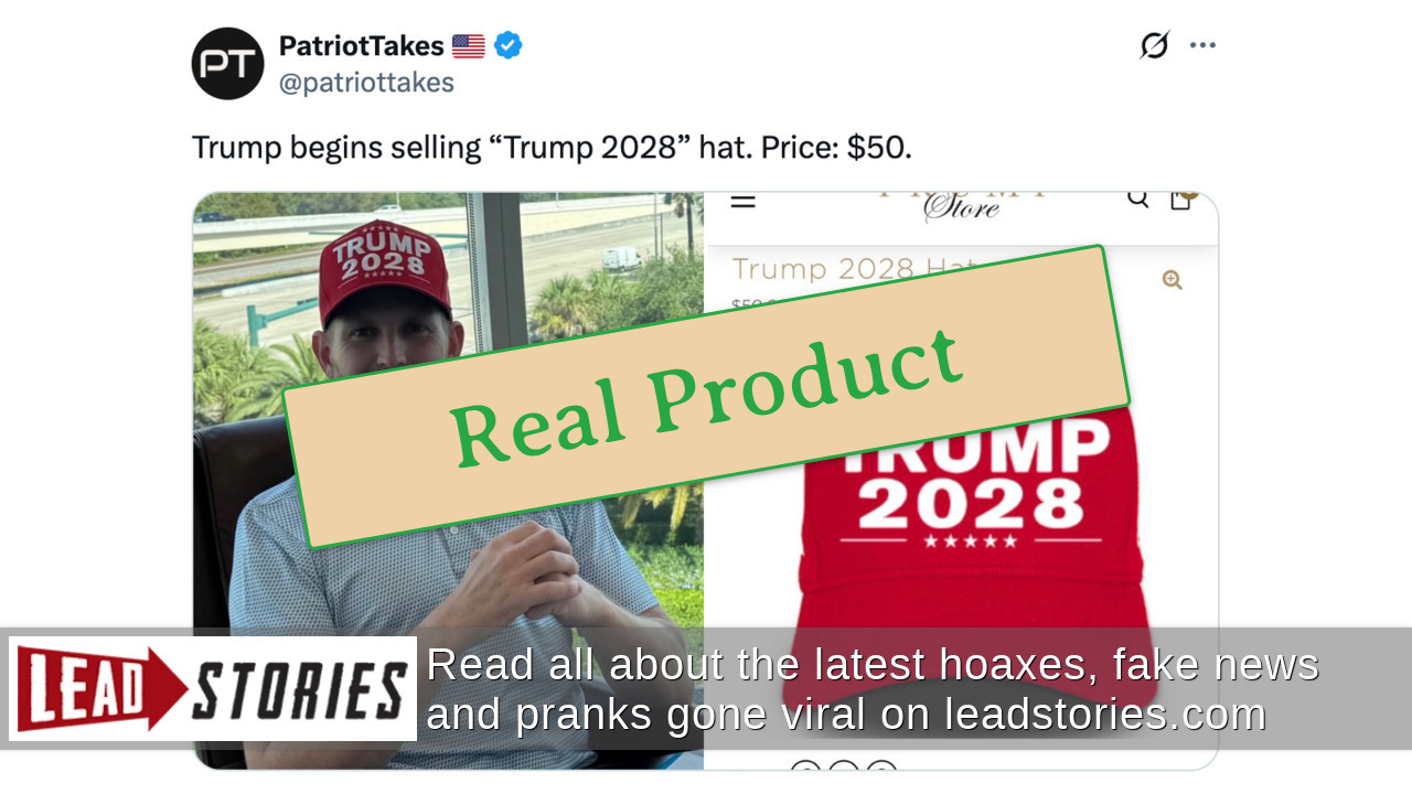 Fact Check: The Trump Organization DID Start Selling 'Trump 2028' Hats ...