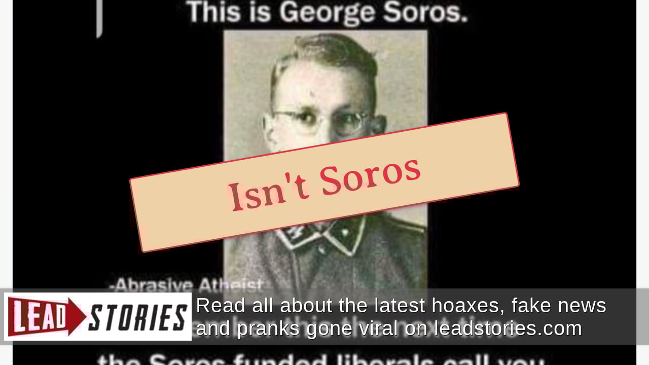 Fact Check: Photo Of Man In SS Uniform Is NOT George Soros -- It's ...