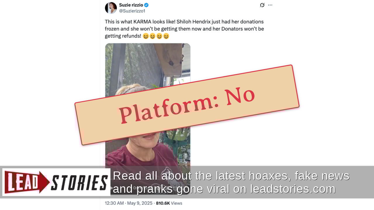 Fact Check: As of May 9, 2025, Shiloh Hendrix's Fundraising Campaign ...