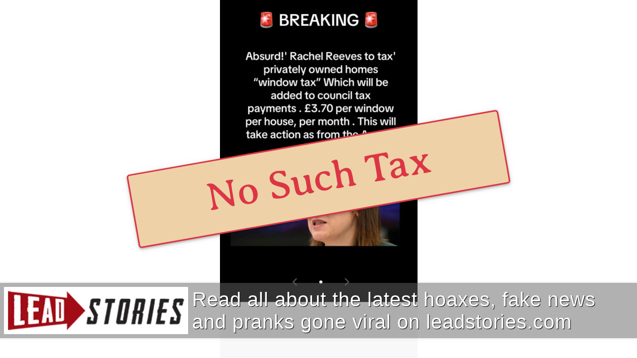 Fact Check: UK Government Did NOT Announce New 'Window Tax' | Lead Stories