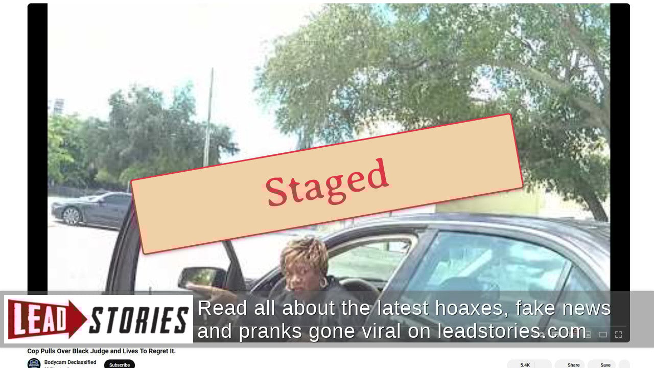 Fact Check: Bodycam Video Does NOT Authentically Show Cop Pull Over ...